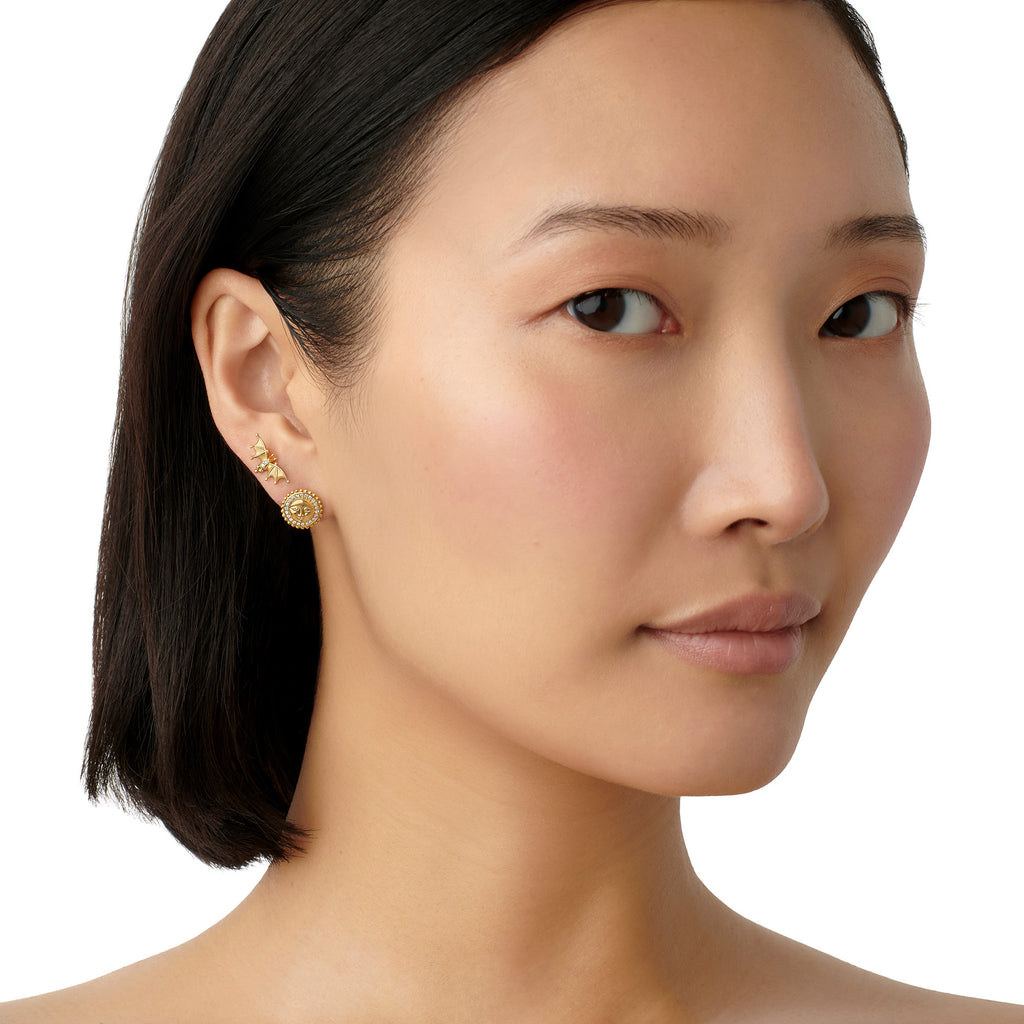 18K Full Moon Earrings – Temple St. Clair