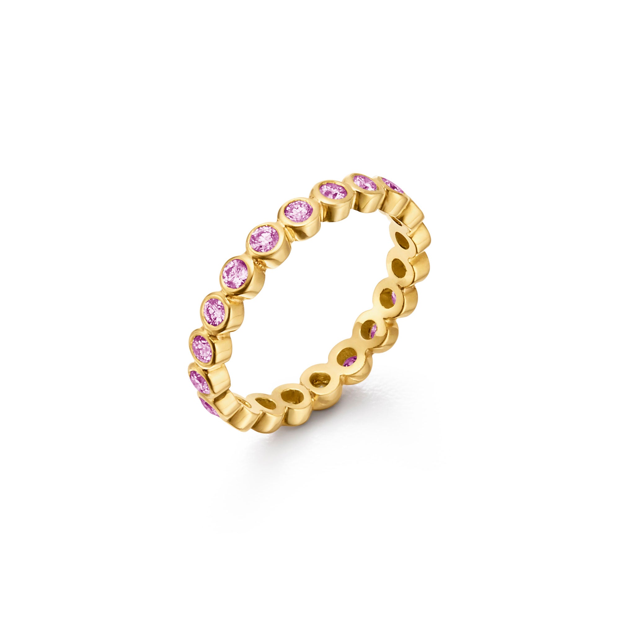 18K Pink Sapphire Eternity Ring – Temple St. Clair