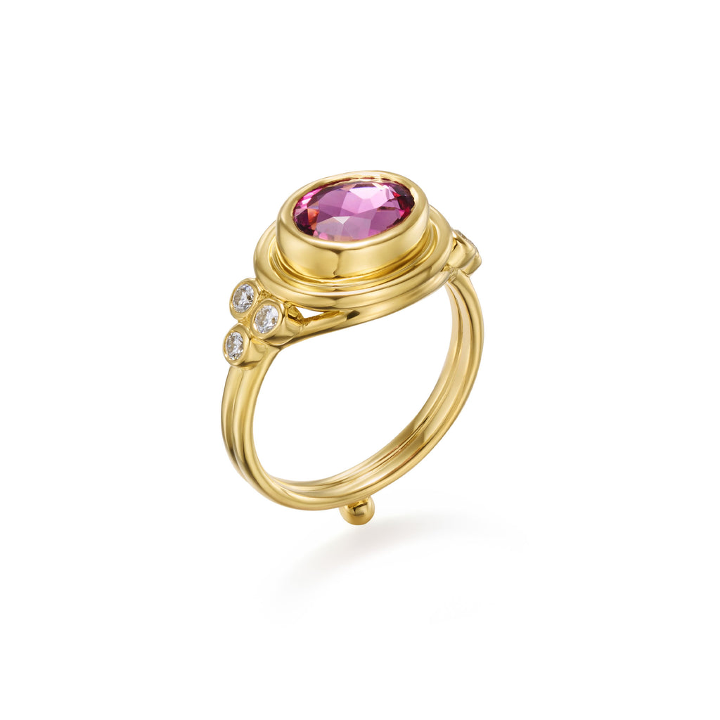18K Pink Tourmaline Temple Ring – Temple St. Clair